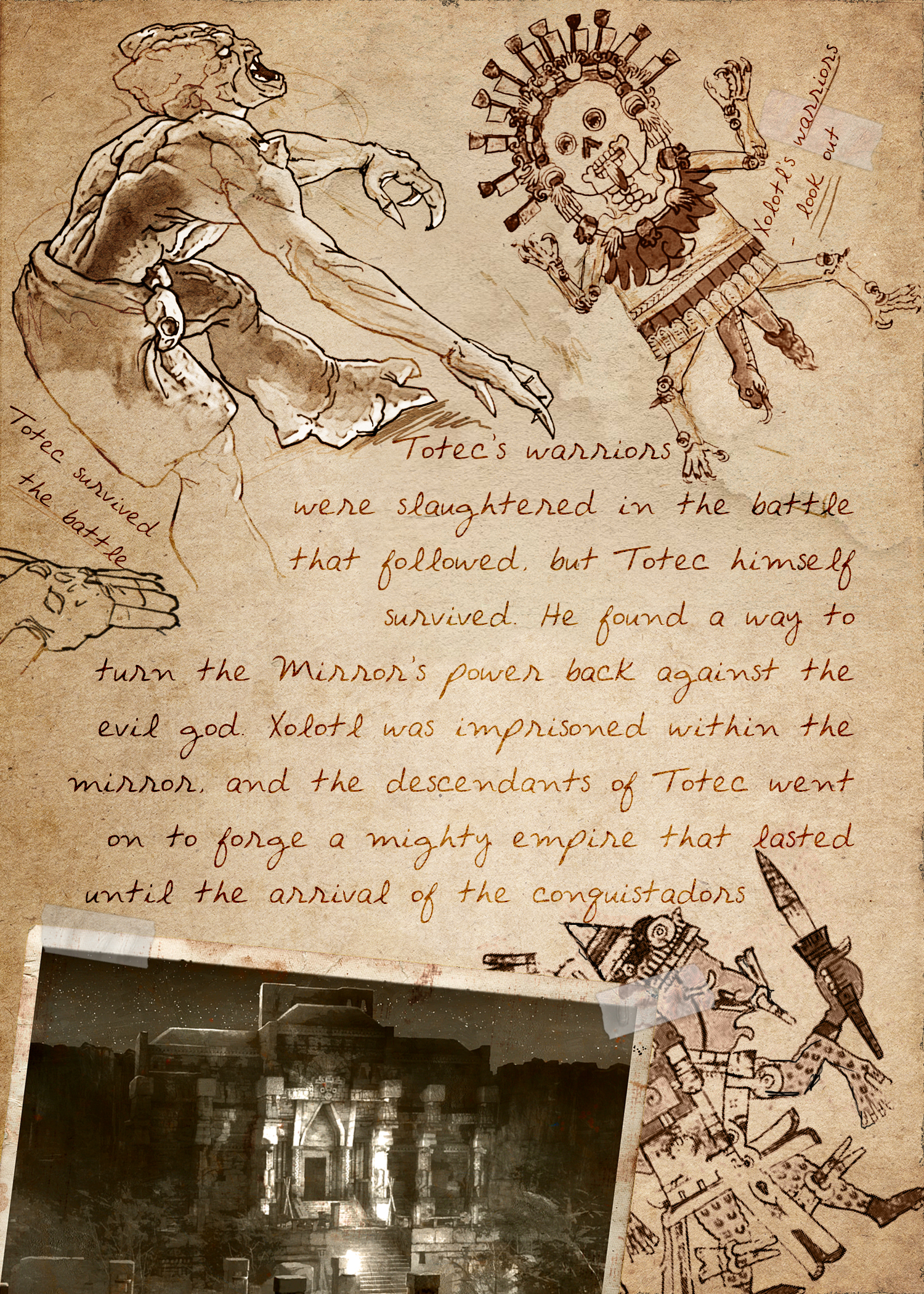 Lara Croft And The Guardian Of Light - Journal Artwork