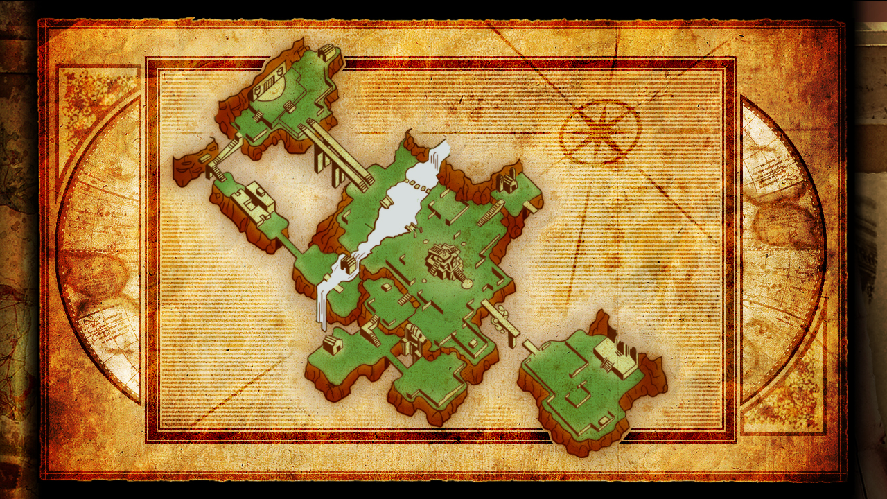 Lara Croft And The Guardian Of Light - Map Artwork